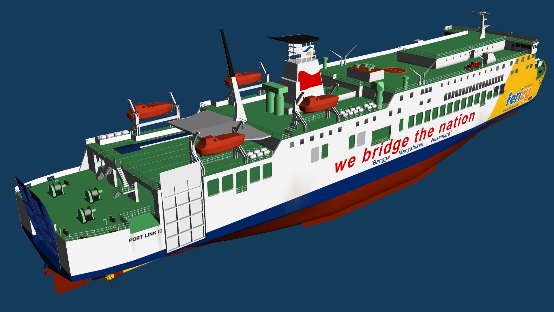 MV Port Link III 3D - TurboSquid 1971138