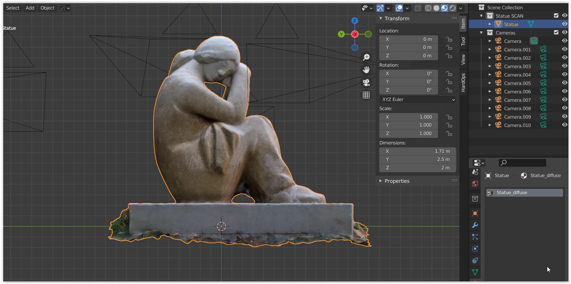 3D Model Statue Raw Scan - TurboSquid 1807150