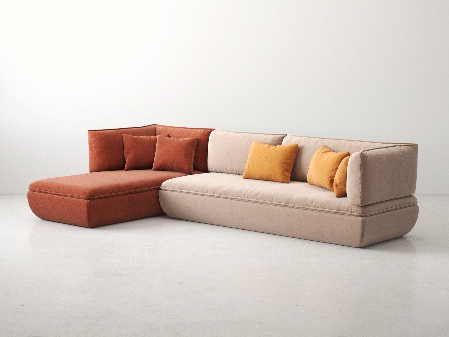 3D Model Mimic Modular Sofa Comp - TurboSquid 1308376