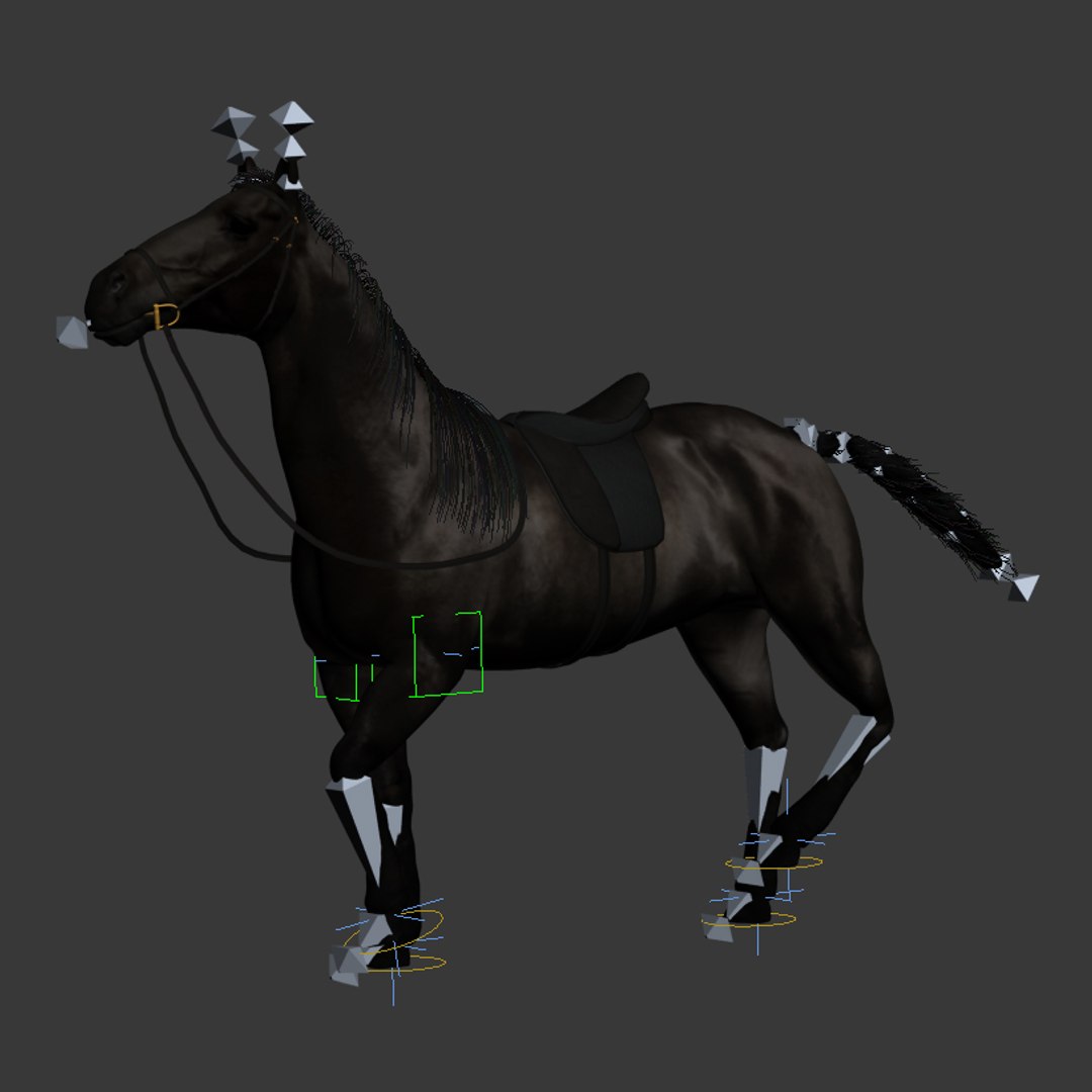 Realistic Horse Rigged Max