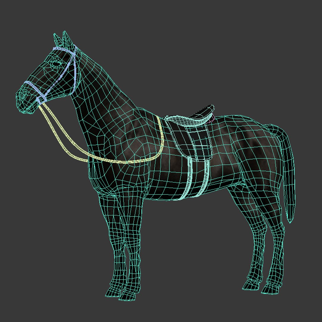 Realistic Horse Rigged Max