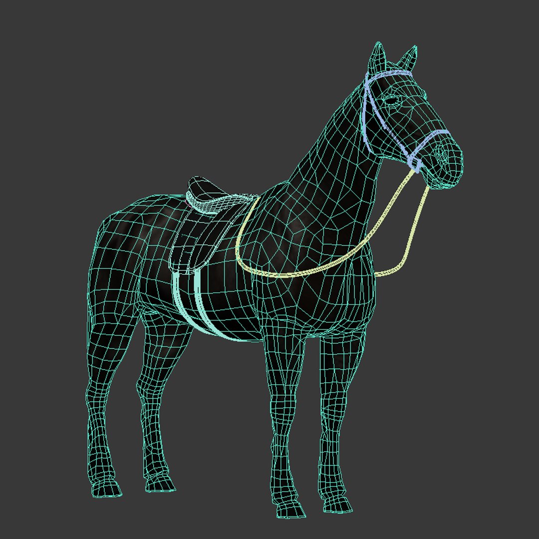 Realistic Horse Rigged Max
