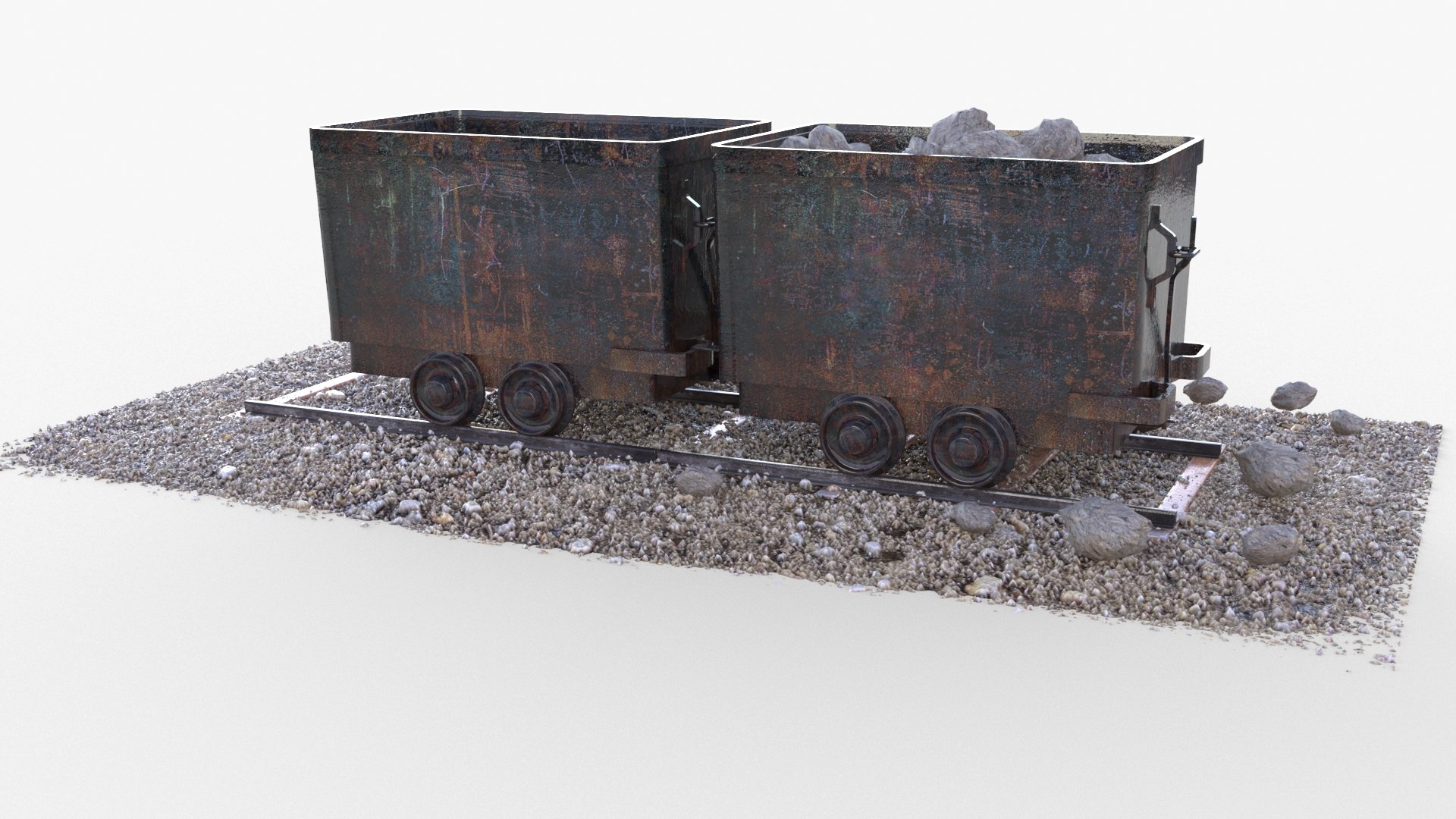 Mining Cart 3D Model - TurboSquid 1589990
