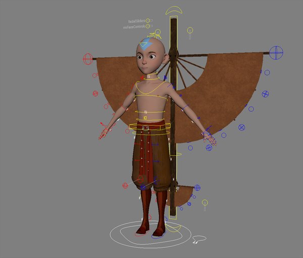 modelo 3d Aang Rig - TurboSquid 1609614