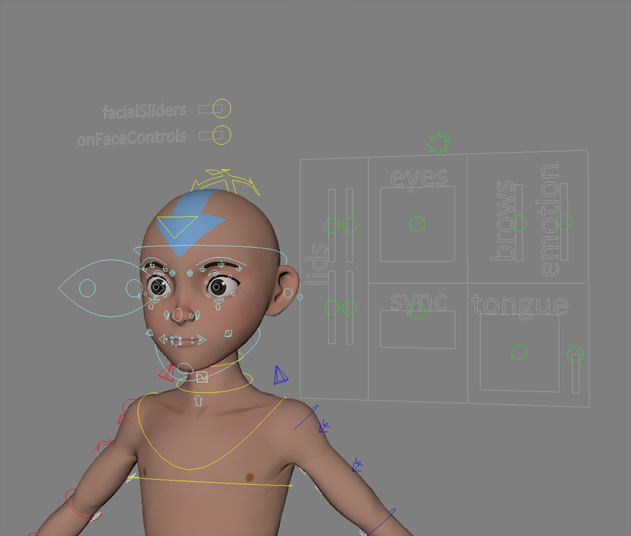 3D aang rig - TurboSquid 1609614