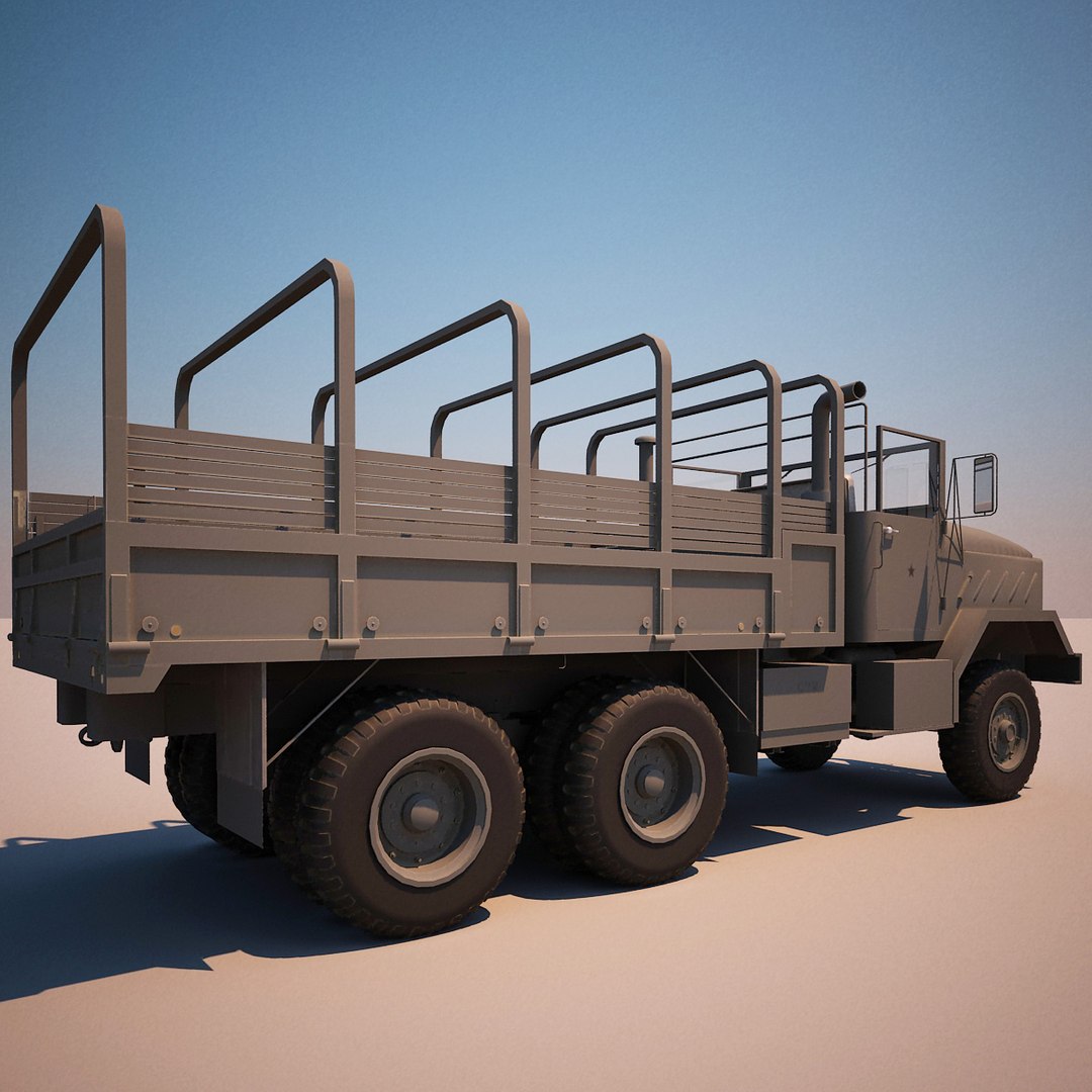 M923 A1 Cargo Truck 3d Model