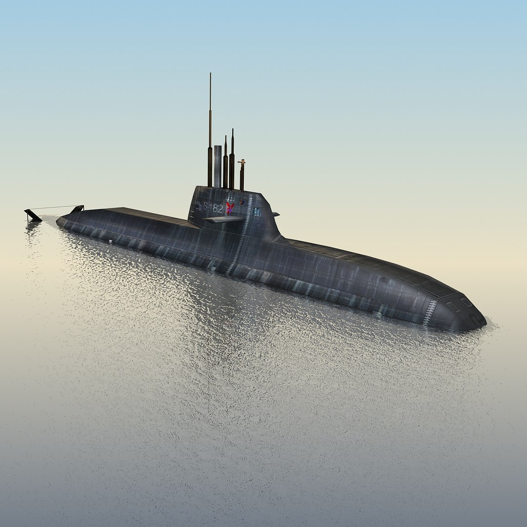 3d Type 212 Sub U-32 Model