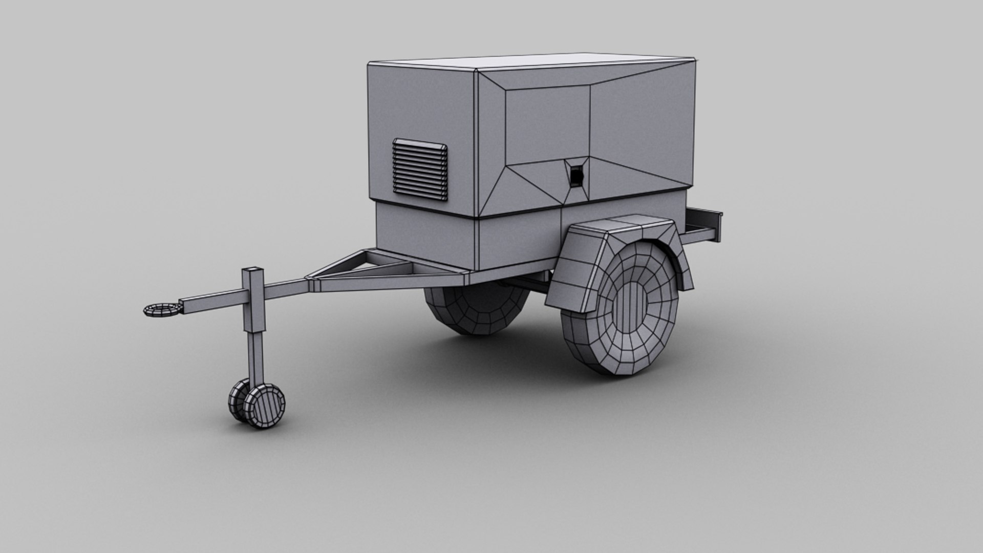 3D Light Tower Generator Model - TurboSquid 2086287