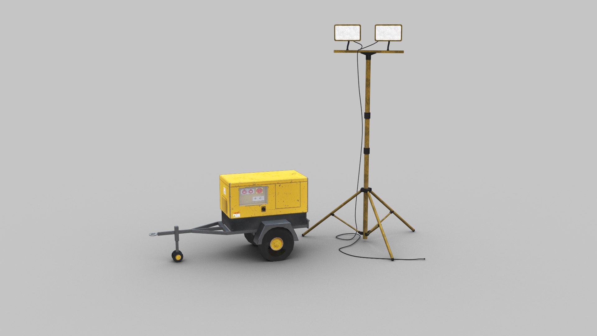 modelo 3d Light Tower Generator - TurboSquid 2086287