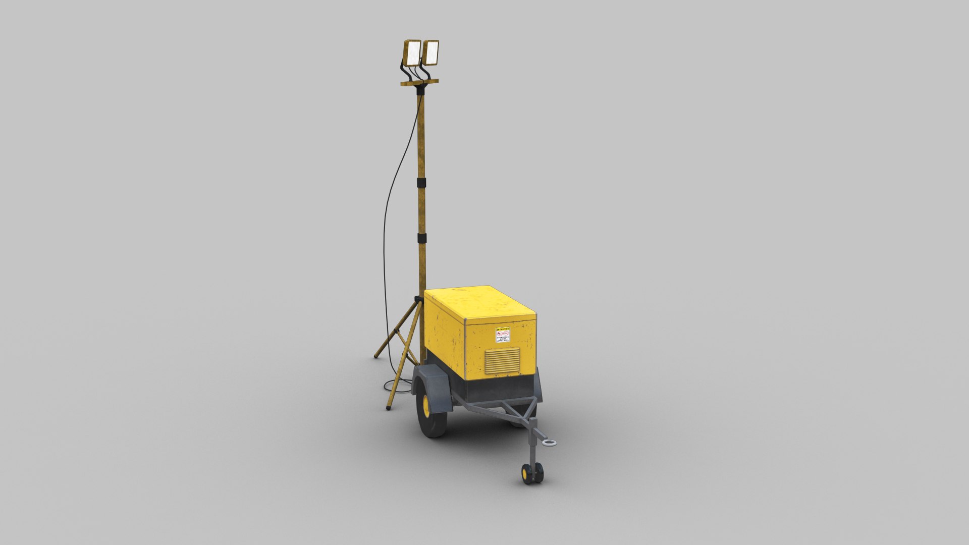 3D Light Tower Generator Model - TurboSquid 2086287