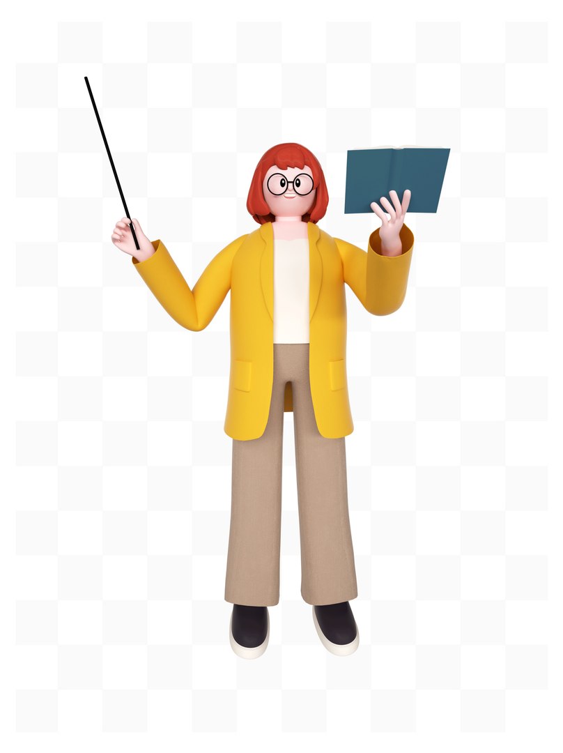 3D 3D Teacher lecturing image on - TurboSquid 2076725