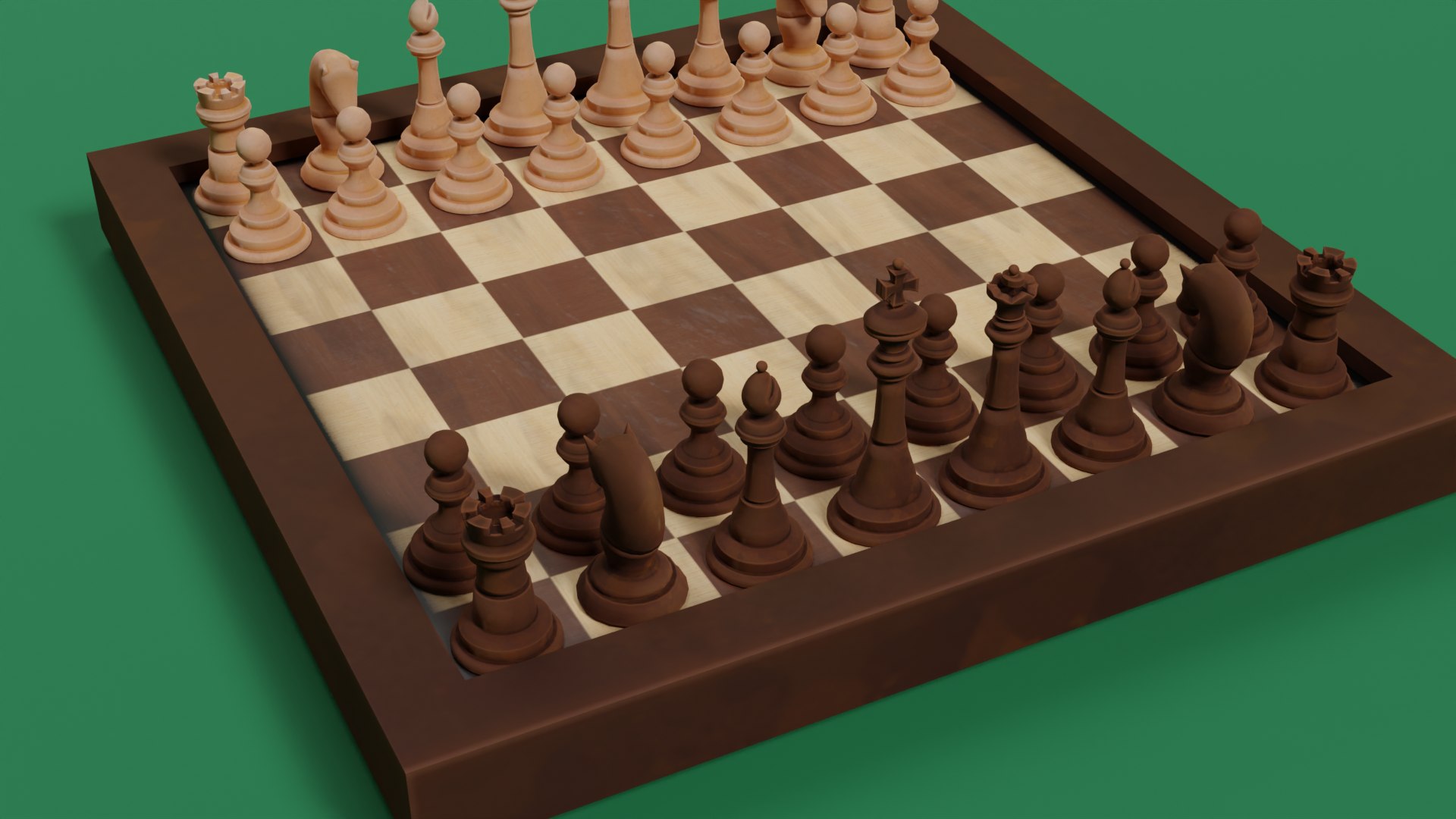 Chess Board 3D Model - TurboSquid 1924941