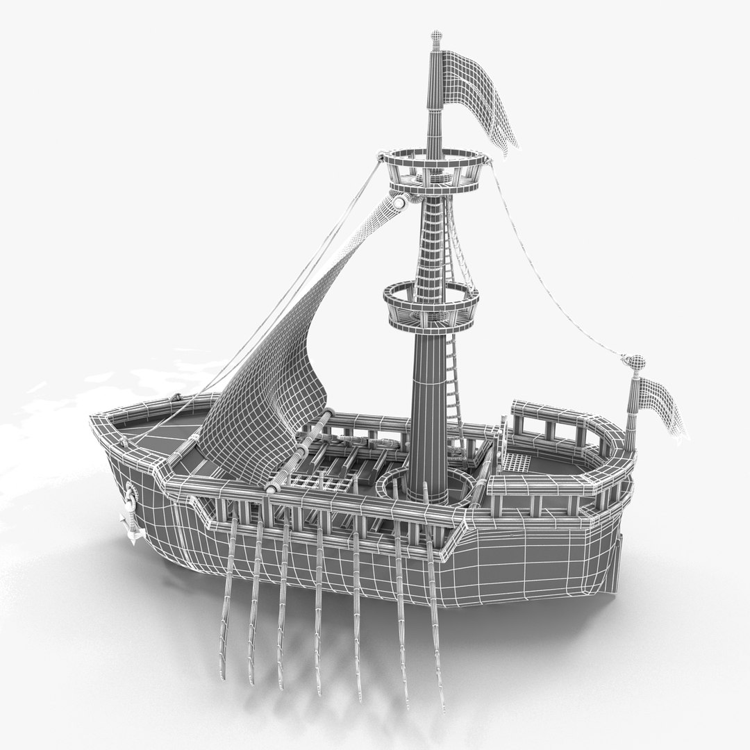 3d Max Cartoon Ship