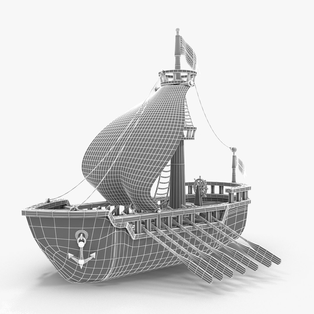 3d Max Cartoon Ship