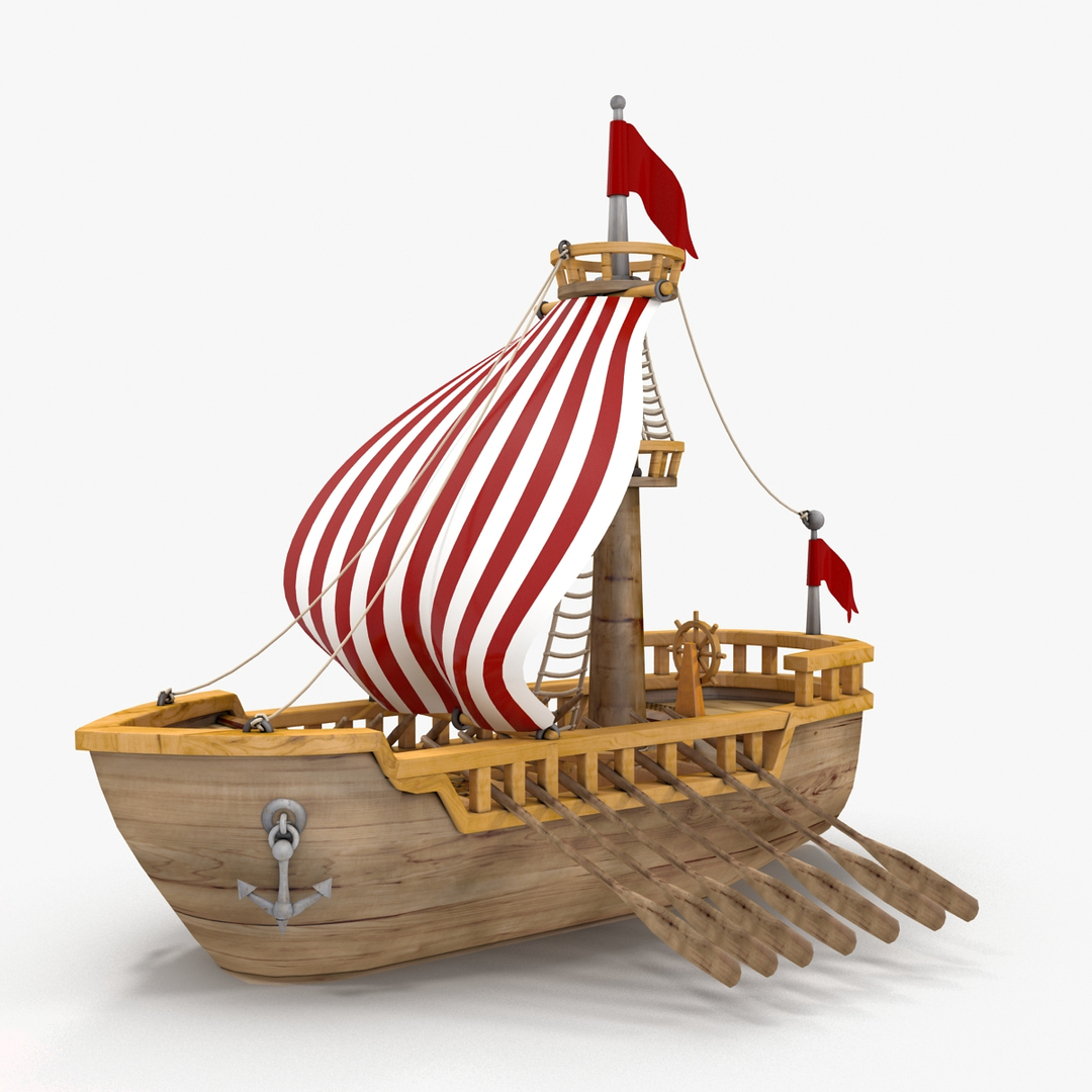 3d Max Cartoon Ship