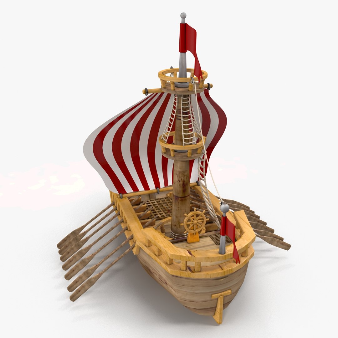 3d Max Cartoon Ship