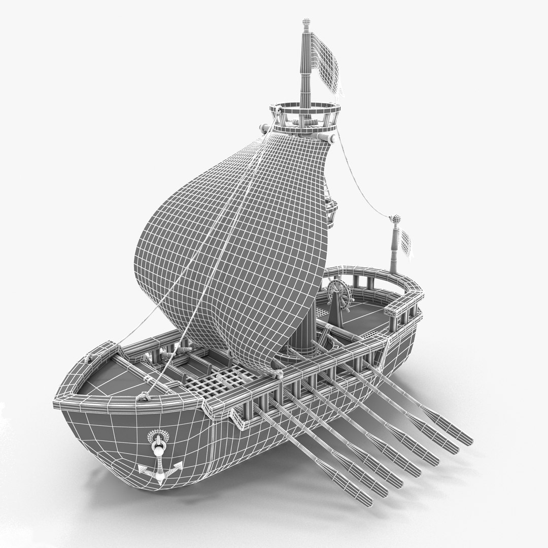 3d Max Cartoon Ship