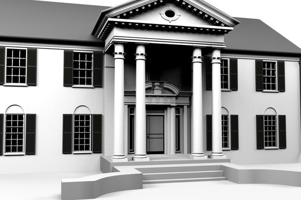 3d model elvis mansion
