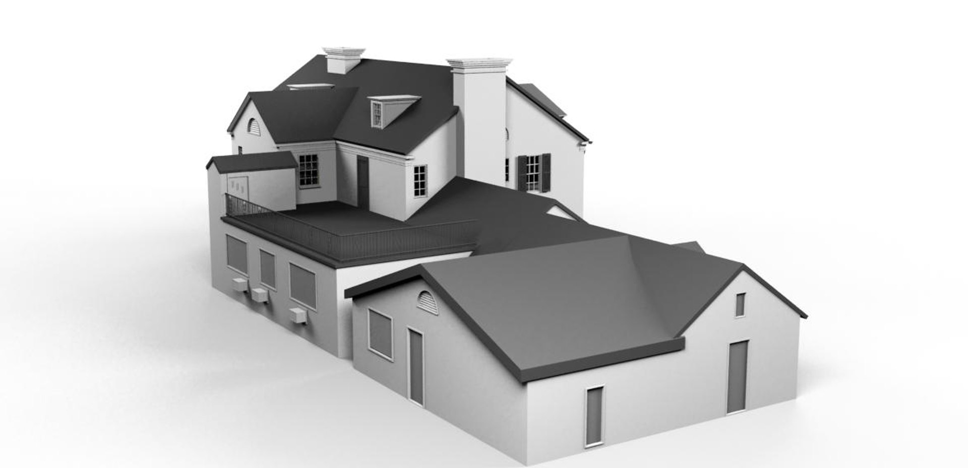 3d Model Elvis Mansion