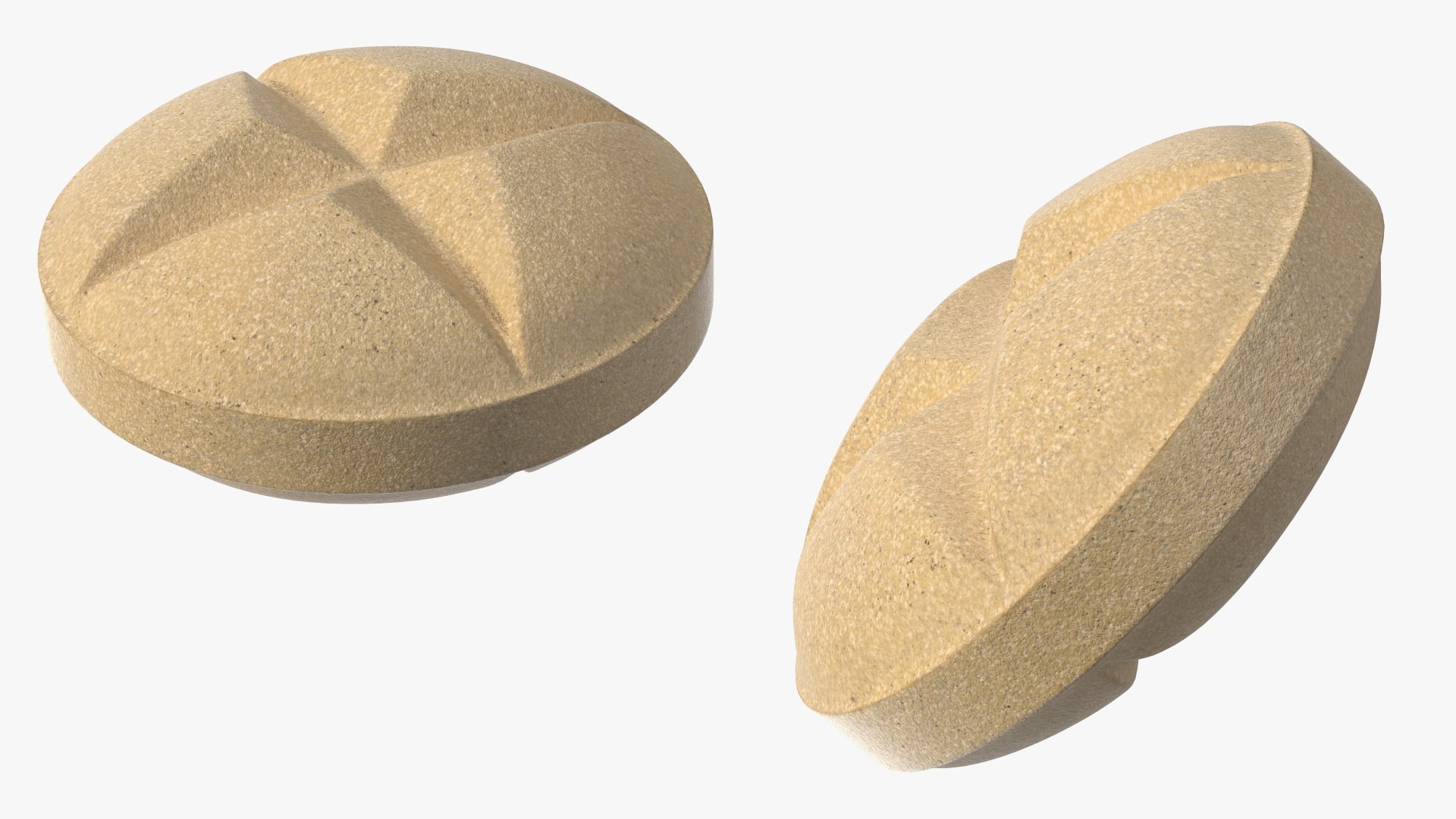 3D Model Cross Scored Pill - TurboSquid 2343042