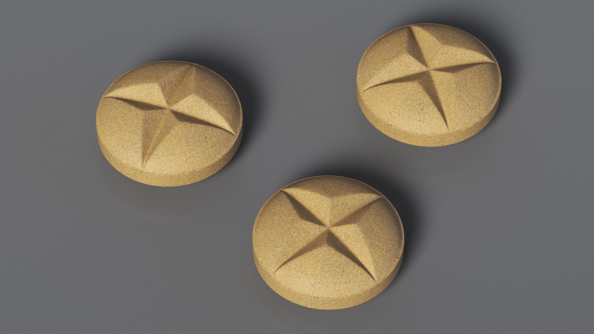 3D Model Cross Scored Pill - TurboSquid 2343042