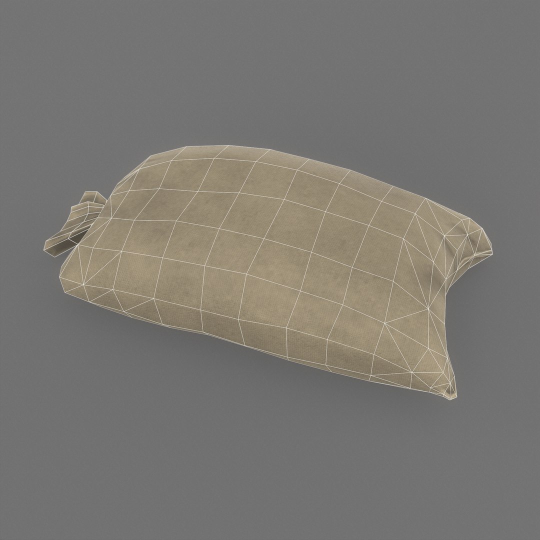 Sandbag Low Poly 3D Model - TurboSquid 1883299