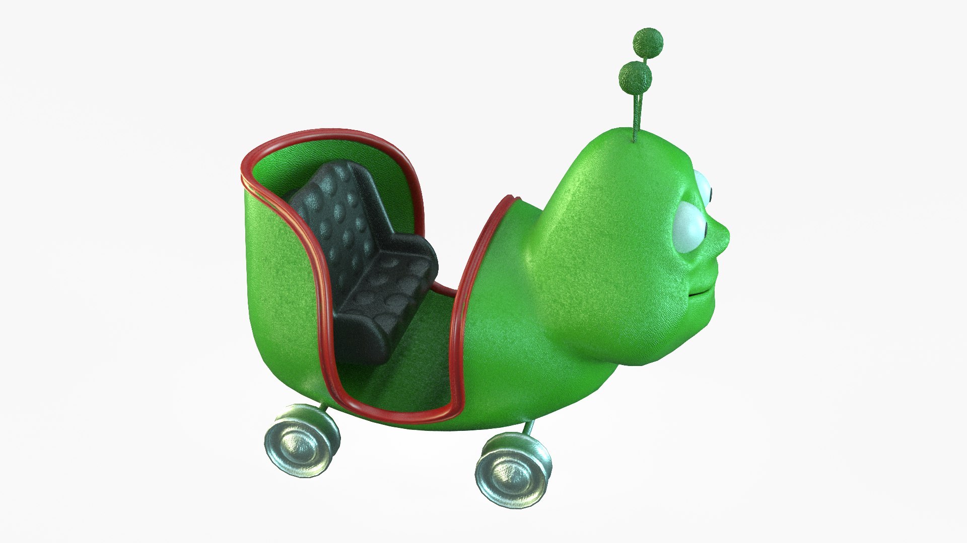 Cartoon Worm Car 3D Model - TurboSquid 1607721