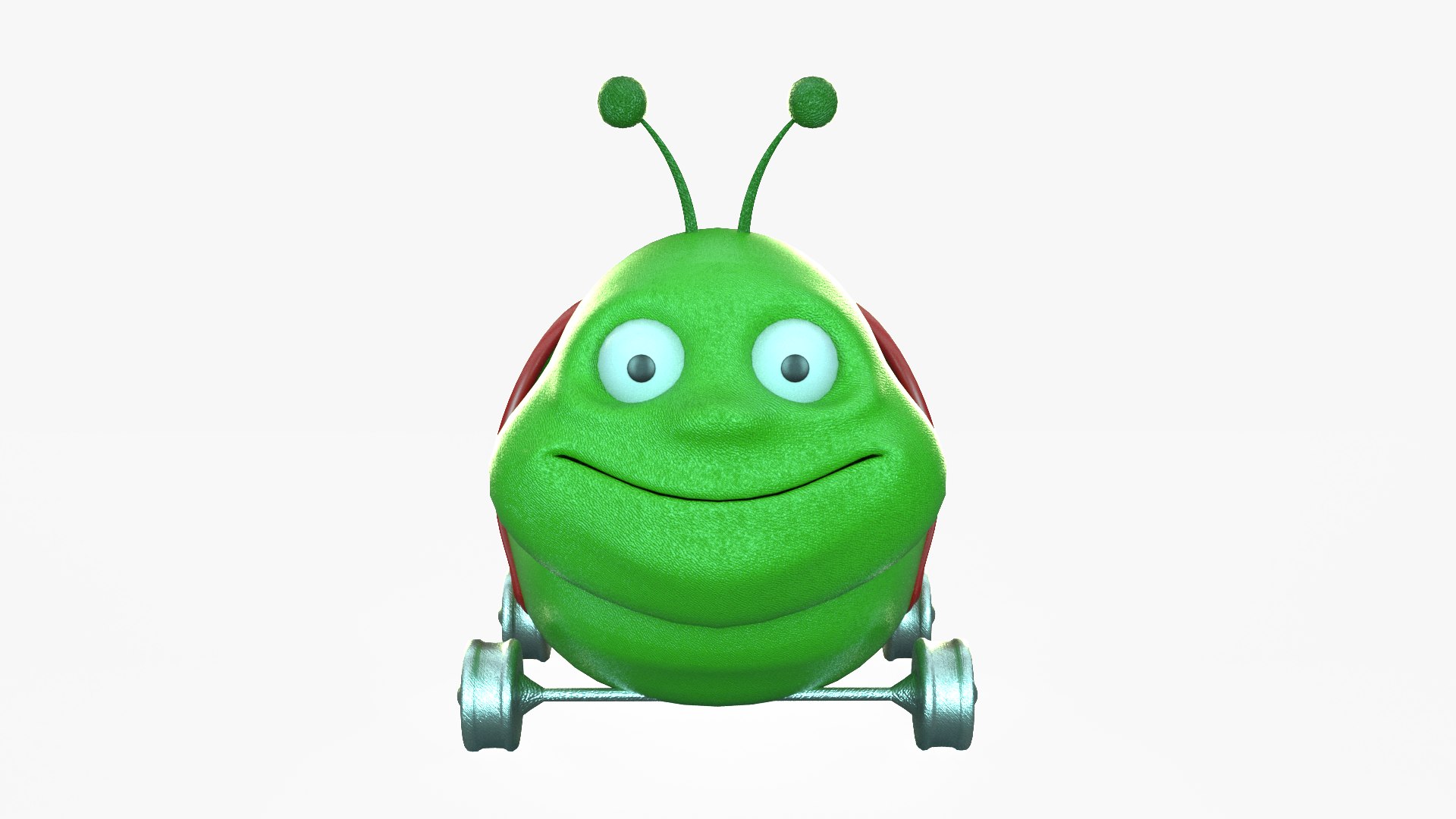 Cartoon Worm Car 3D Model - TurboSquid 1607721