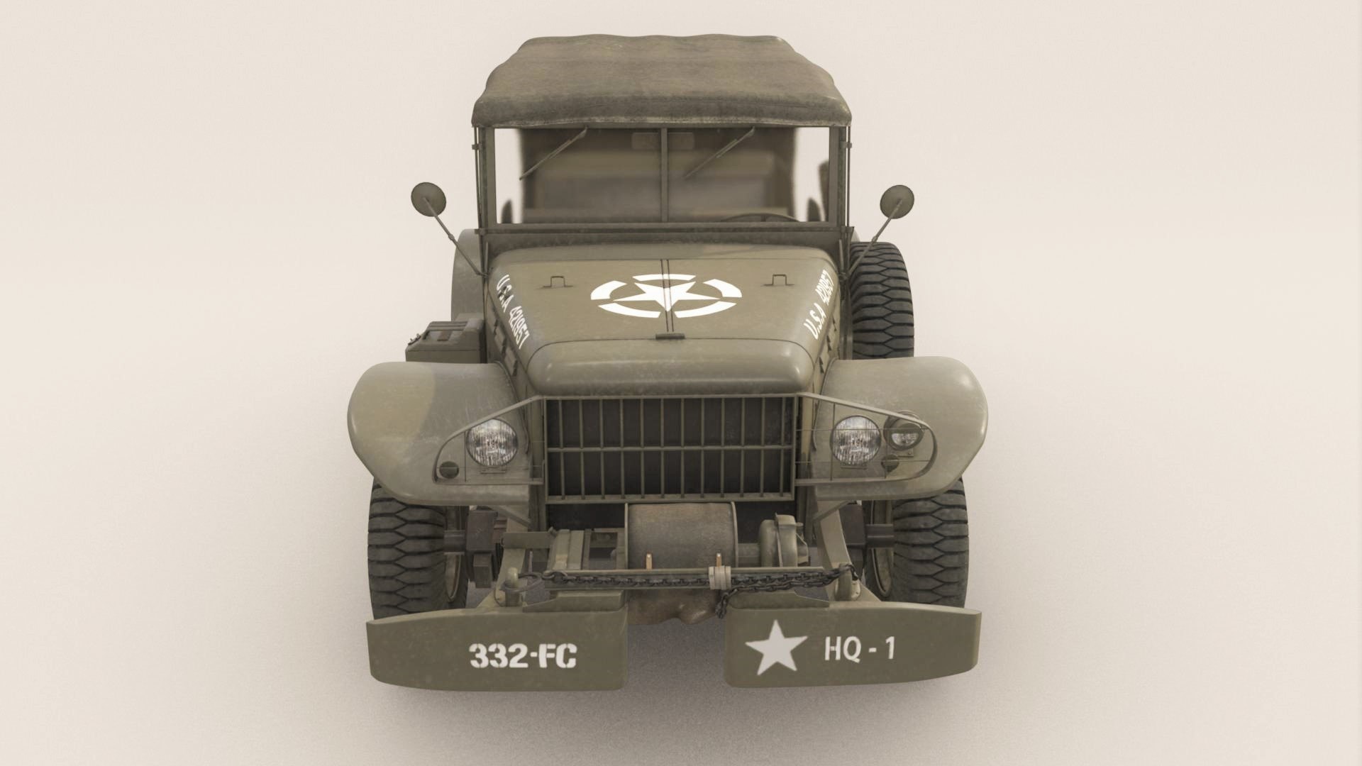 3d obj army dodge wc-57 command