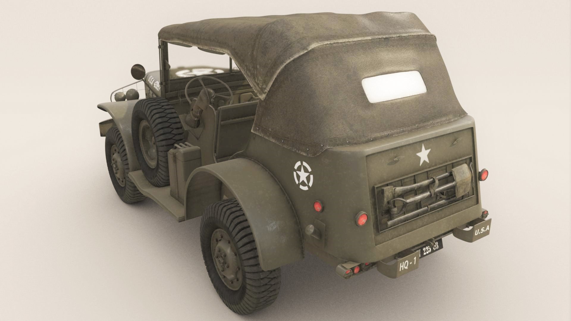 3d obj army dodge wc-57 command