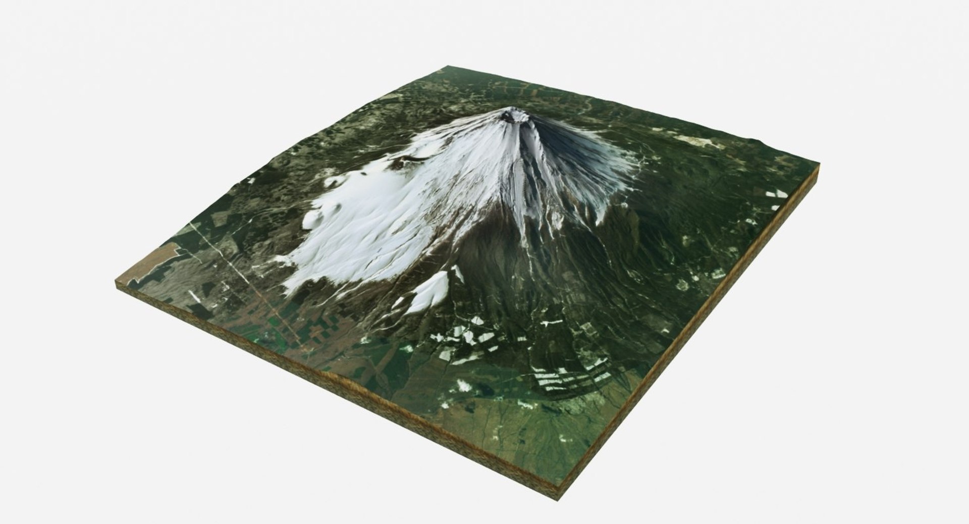 3D Fuji Mount Mountain Model - TurboSquid 1446030