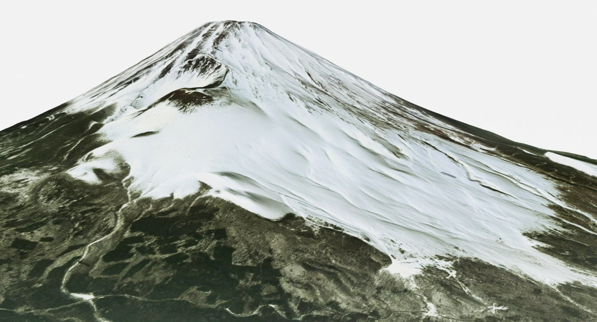 3D Fuji Mount Mountain Model - TurboSquid 1446030