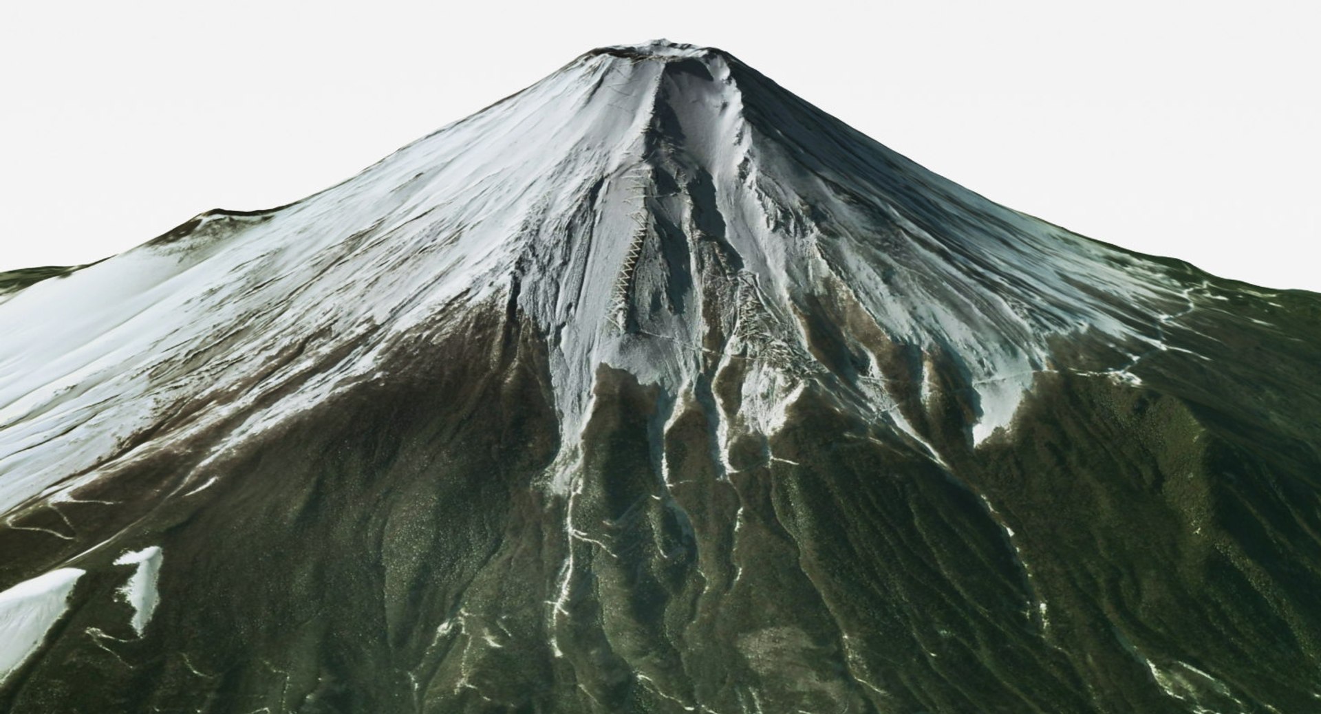 3D Fuji Mount Mountain Model - TurboSquid 1446030