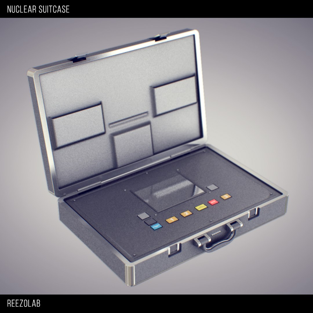 3d Obj Nuclear Suitcase