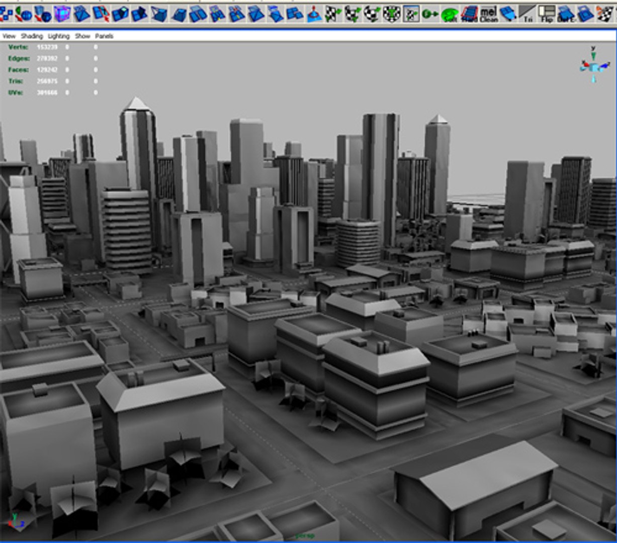 3d City Environment Skyscrapers Buildings Model