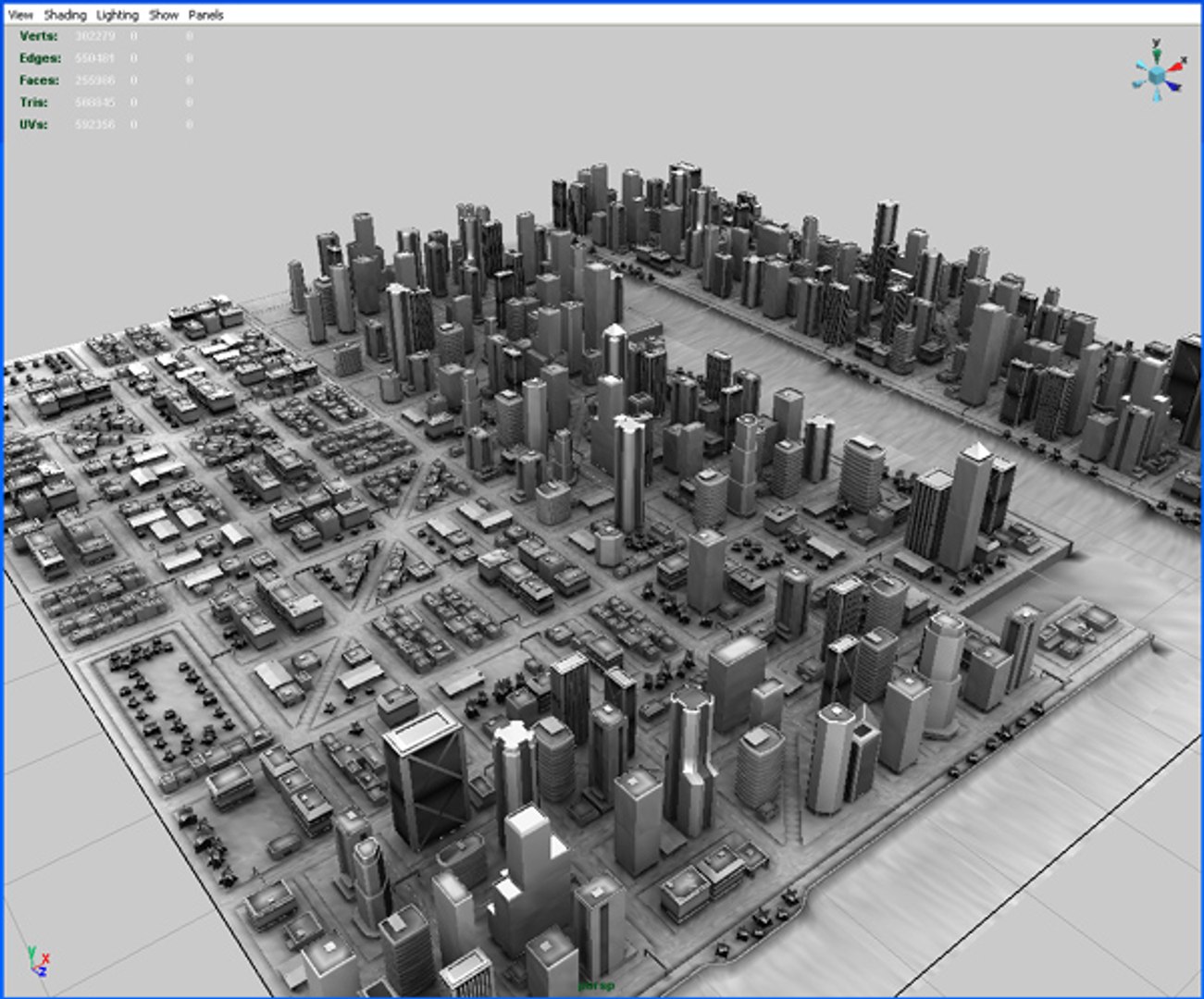 3d City Environment Skyscrapers Buildings Model