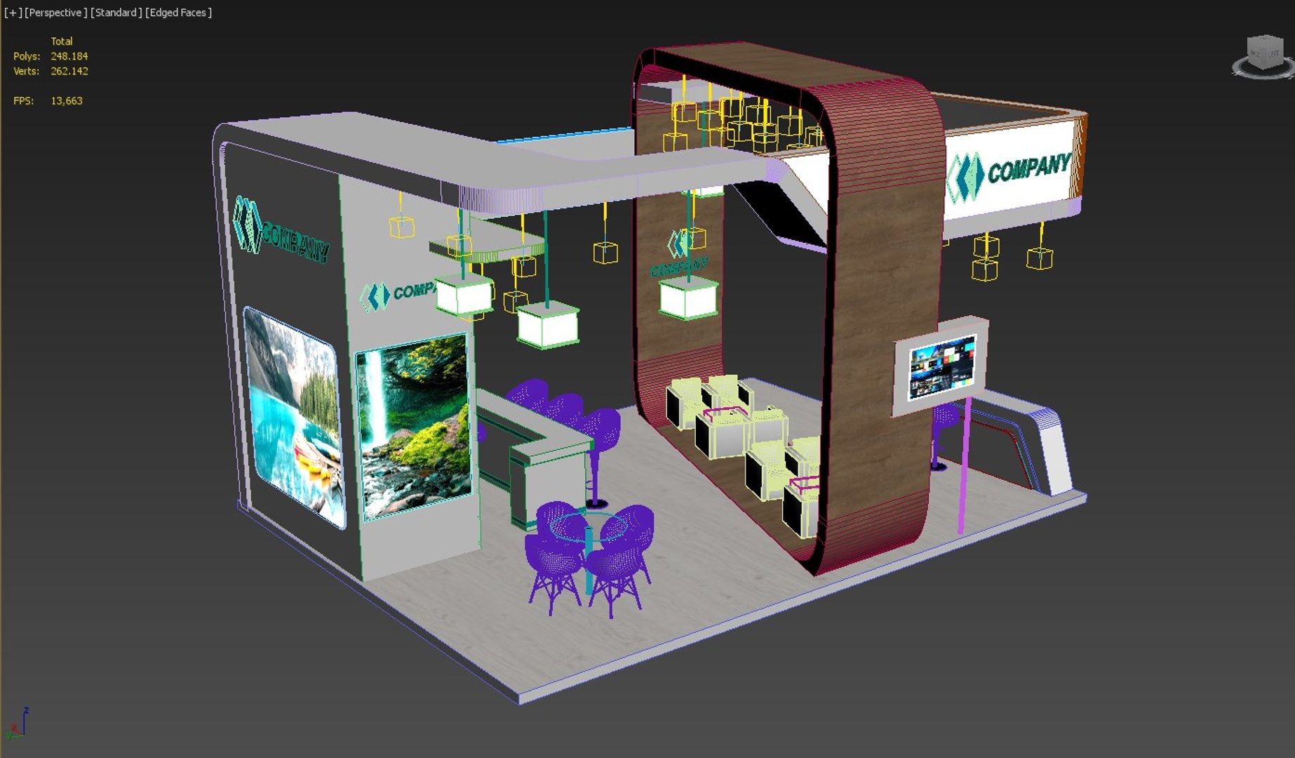 3D Booth Exhibit Stand - TurboSquid 1632770