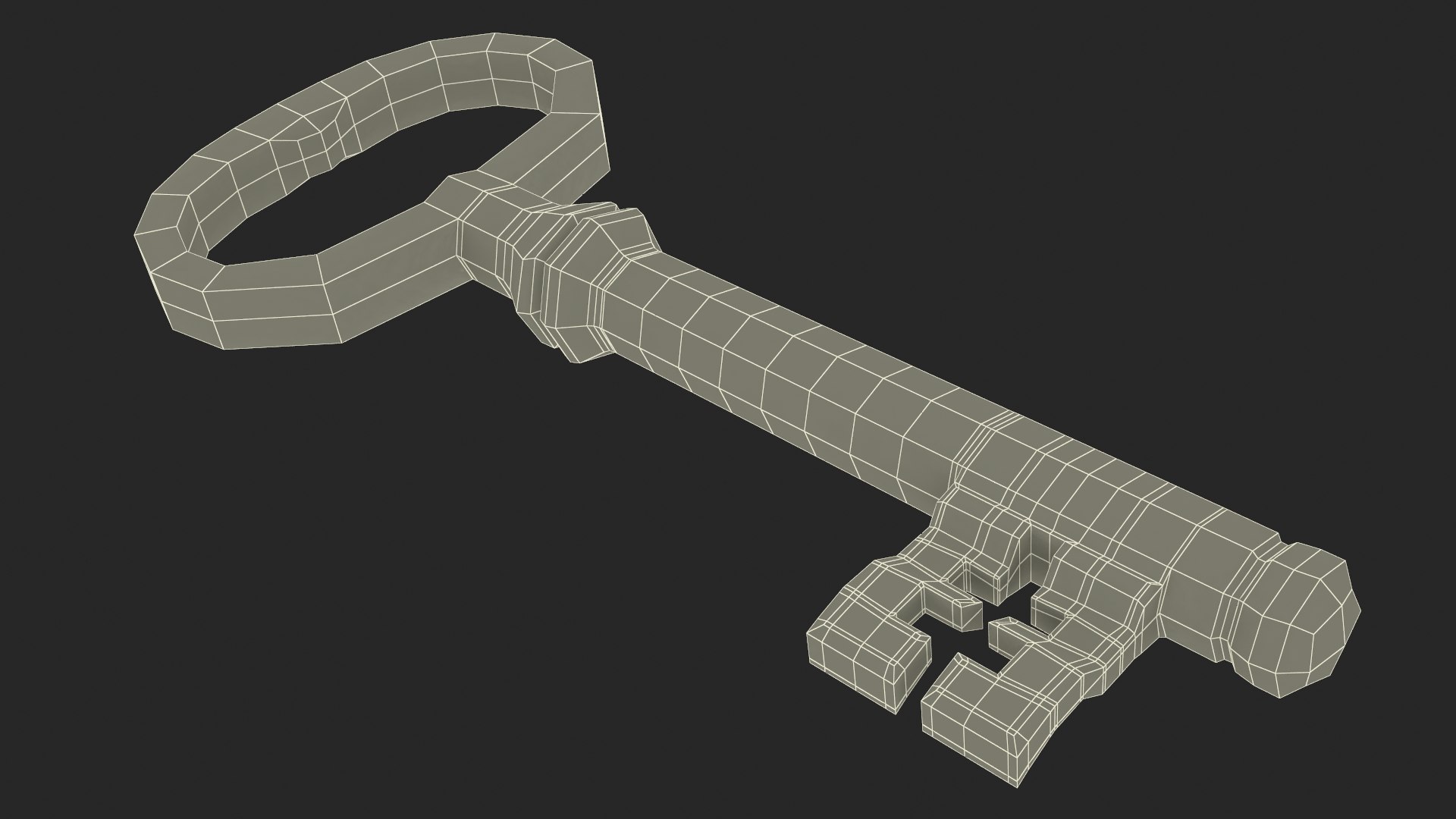 Classic Skeleton Key Steel 3D Model - TurboSquid 2246292