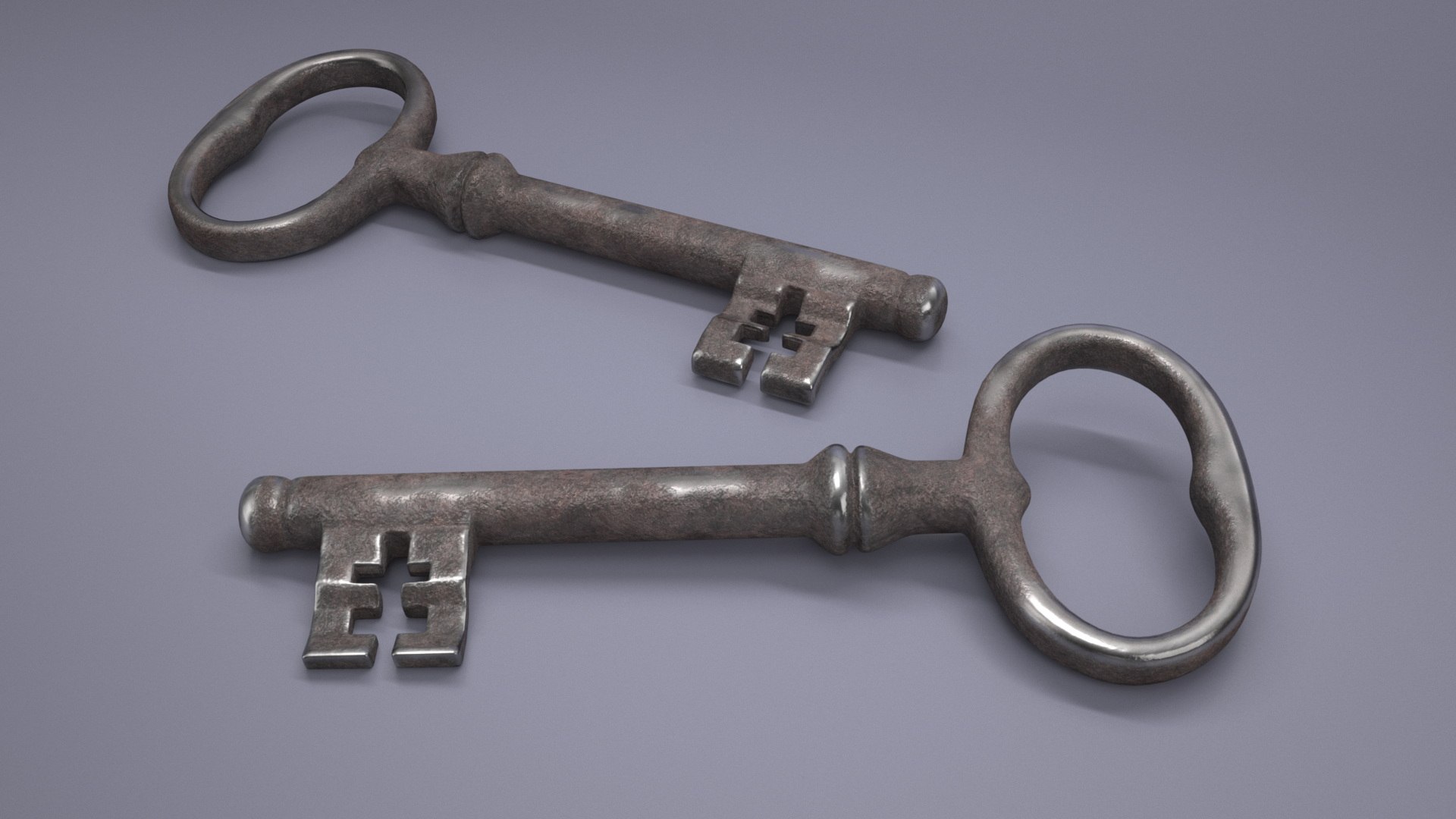 Classic Skeleton Key Steel 3D Model - TurboSquid 2246292