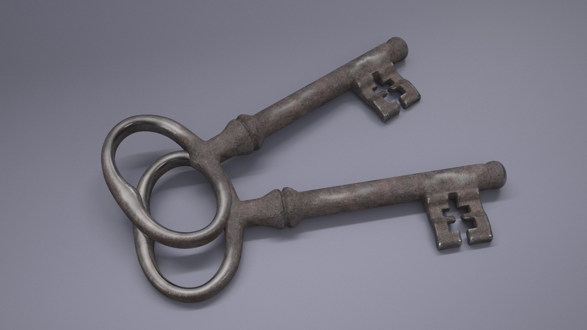 Classic Skeleton Key Steel 3D Model - TurboSquid 2246292