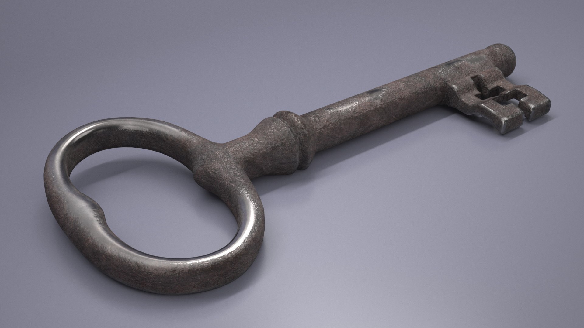 Classic Skeleton Key Steel 3D Model - TurboSquid 2246292