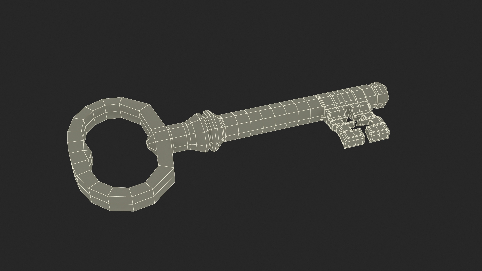 Classic Skeleton Key Steel 3D Model - TurboSquid 2246292