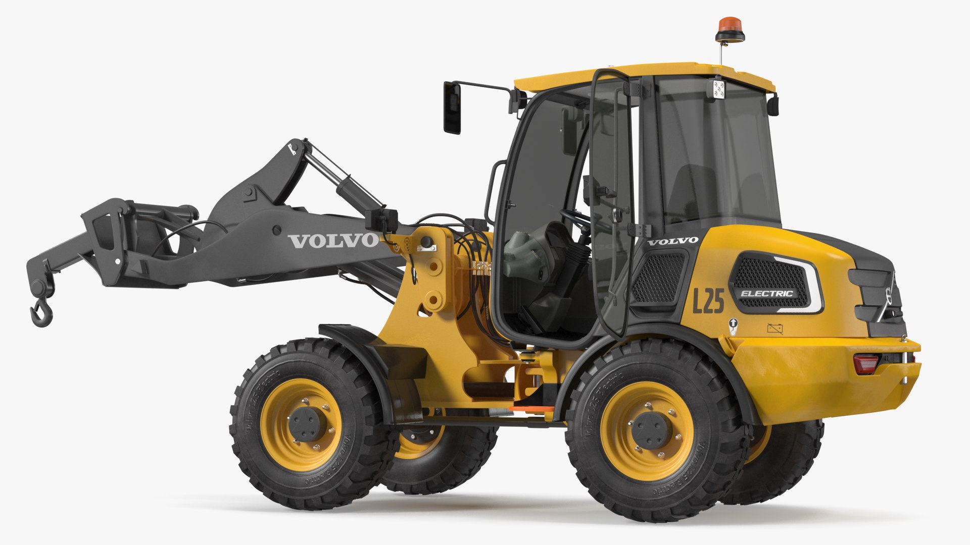3D Volvo L25 Electric Loader with Material Handling Arm Rigged ...