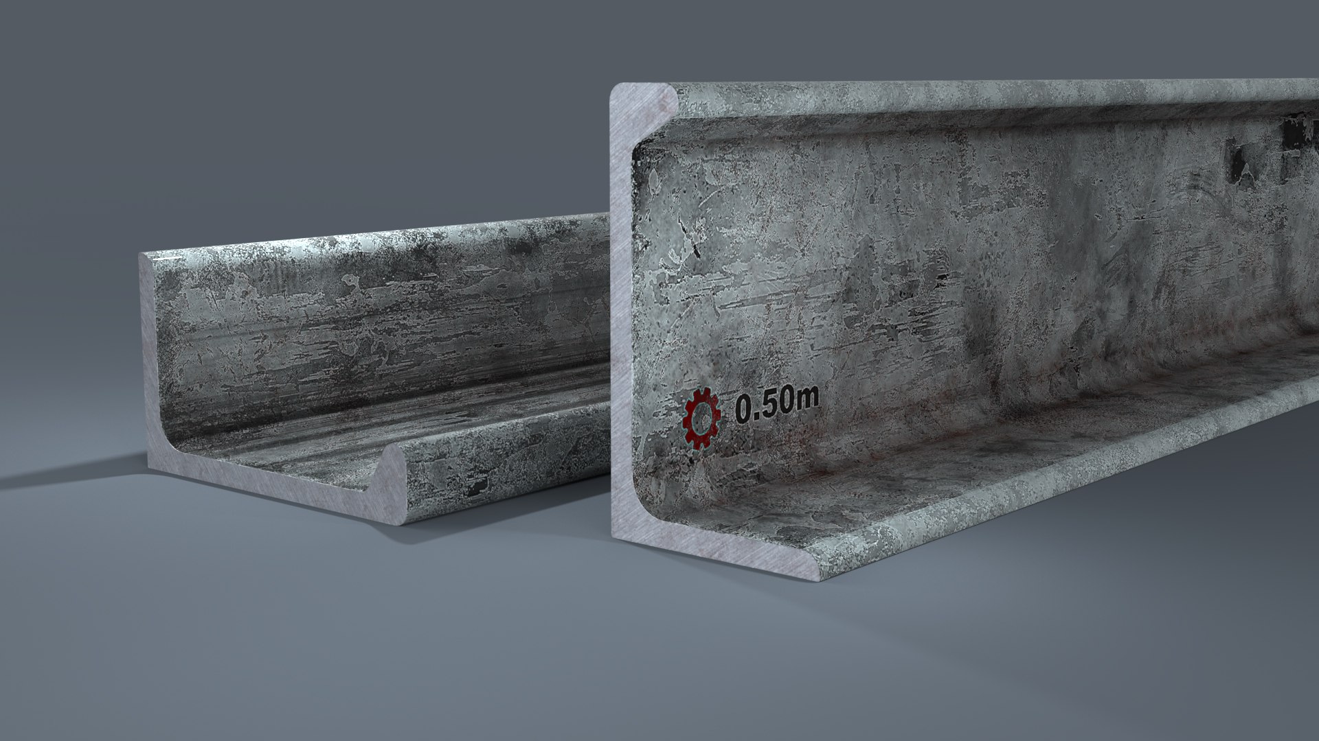 3D Angle Steel Beam SMB Low-poly Model - TurboSquid 1883850