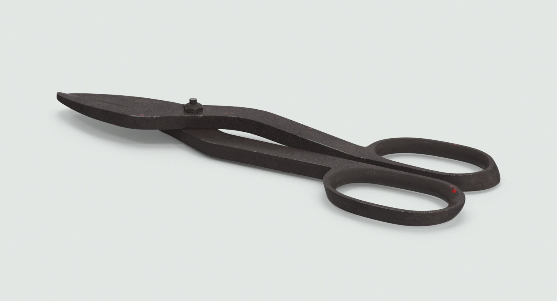 3d vintage tin snips model