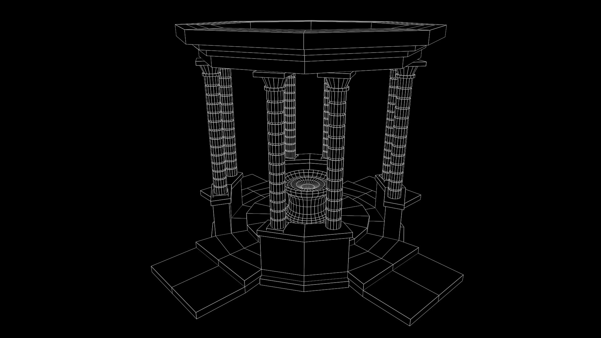 Ancient Rotunda Lowpoly Low-poly 3D Model 3D Model - TurboSquid 1787660