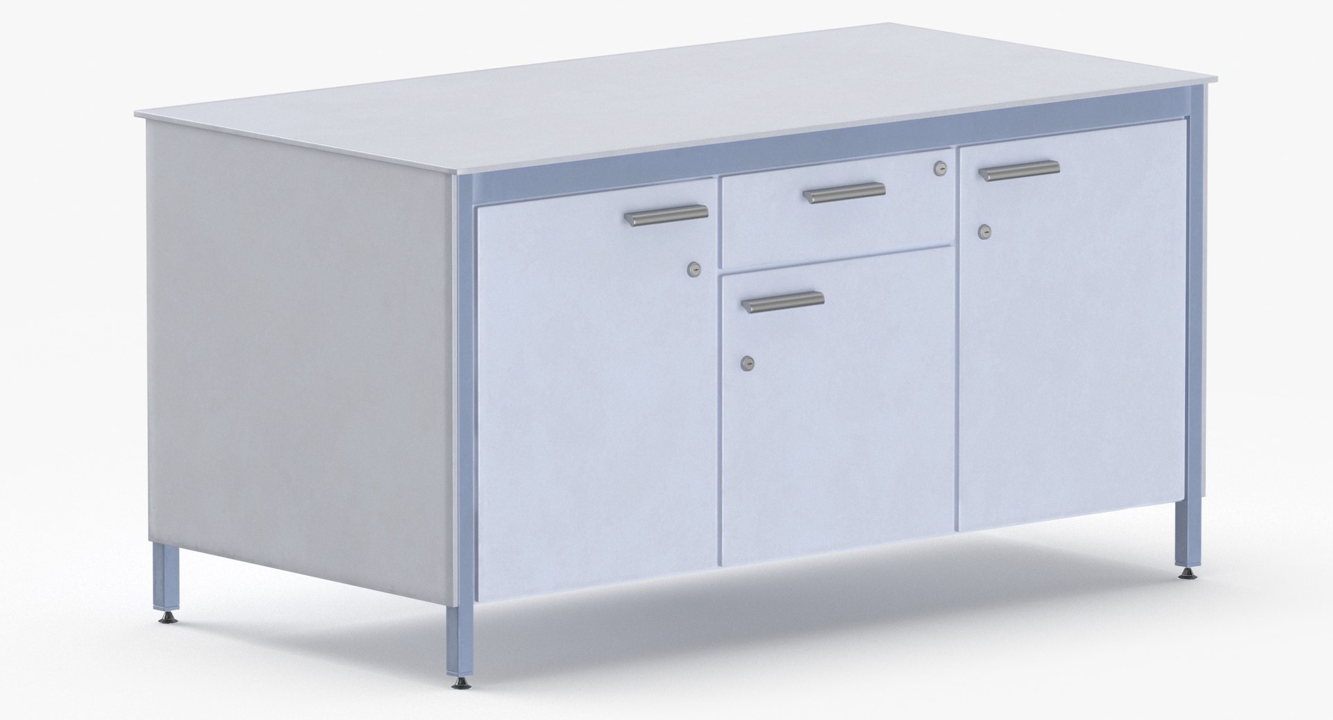 5 Lab Desks 3D model - TurboSquid 1885286