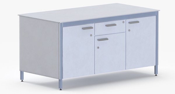 5 Lab Desks 3D model - TurboSquid 1885286