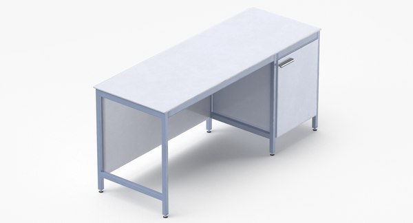 5 Lab Desks 3D model - TurboSquid 1885286