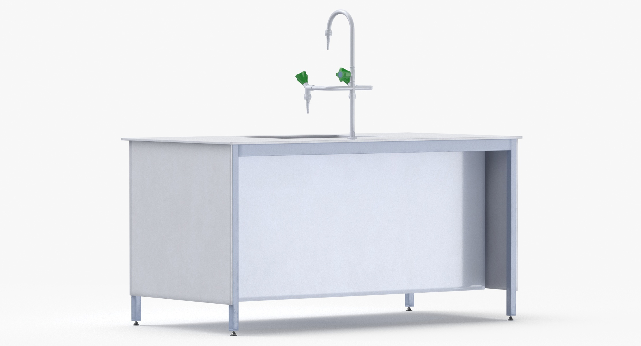 5 Lab Desks 3D model - TurboSquid 1885286